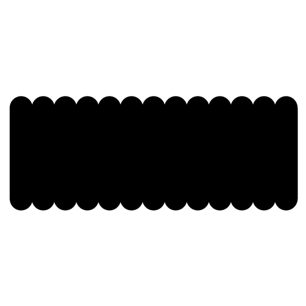 Black Scallop Stickies – Sweetly Sealed Studios
